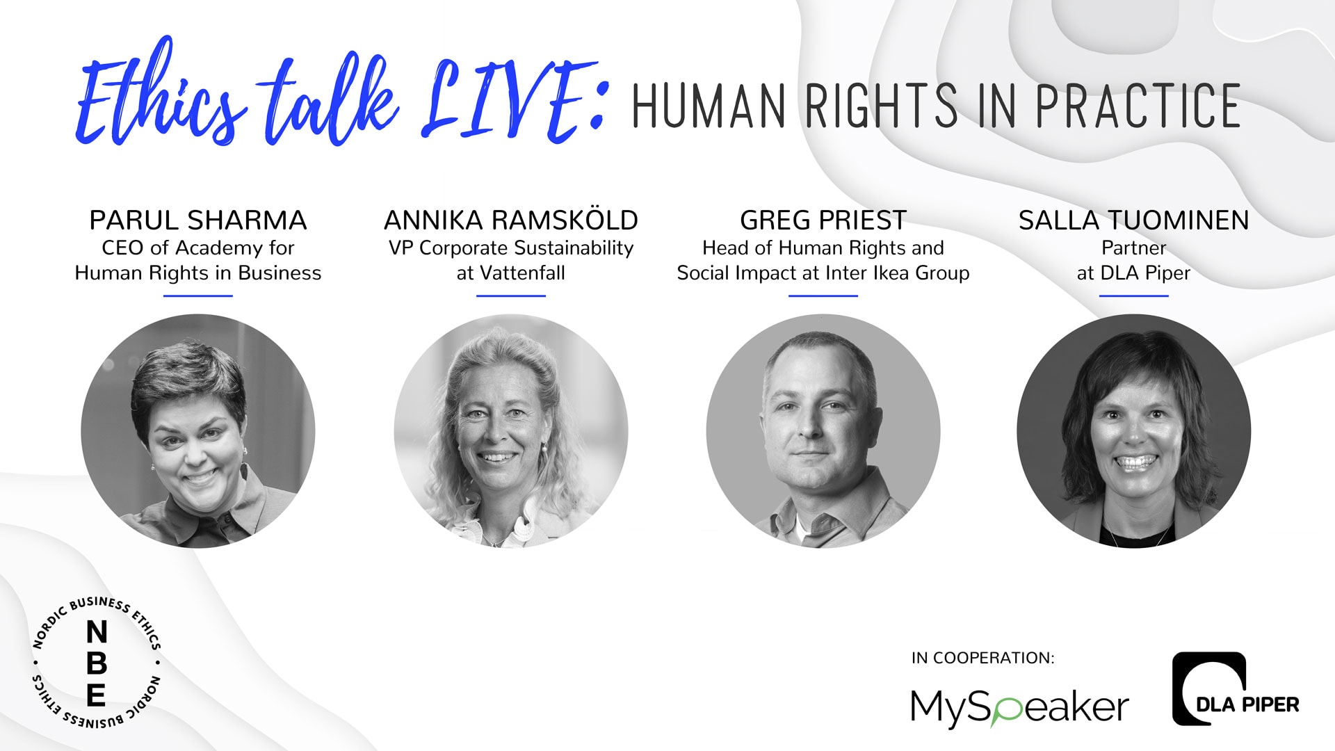 Ethics talk live: Human rights in practice - Nordic Business Ethics